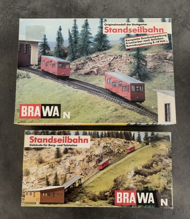 Standseilbahn 6410 und Gebäude 6411 Brawa N (48) (Neu und ...