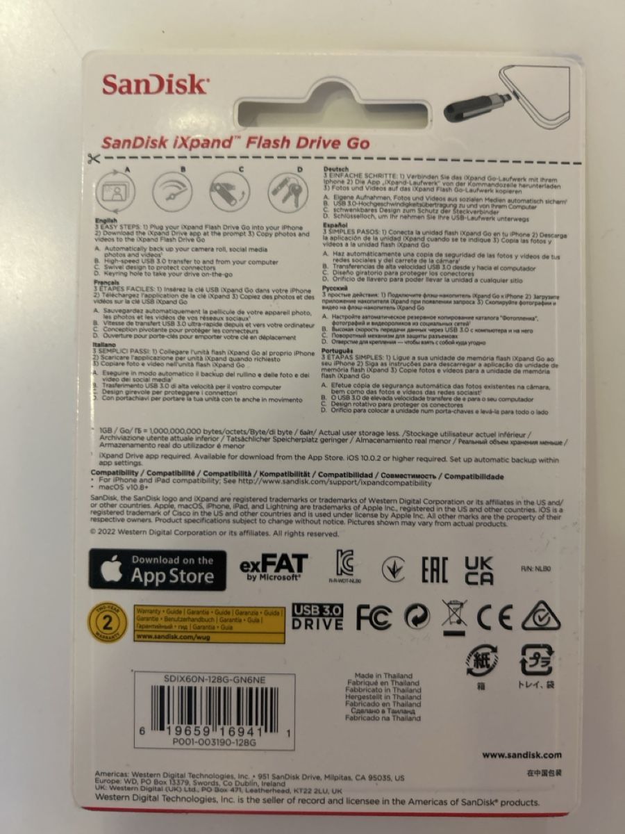 Sandisk iXpand Flash-Drive Go, 128 GB, Neu, Originalverpackt (Neu und ...