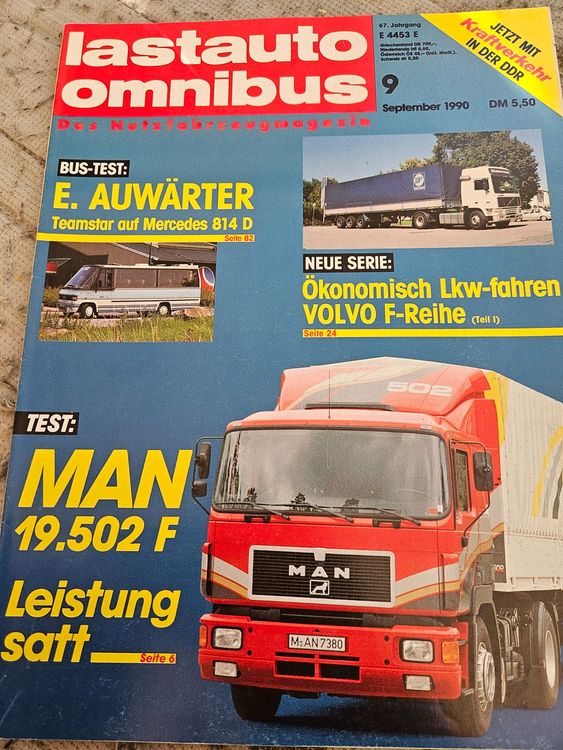 Lastauto Omnibus /90 MAN 19.502 Volvo F12 Drögmöller E430 xx (Gebraucht ...