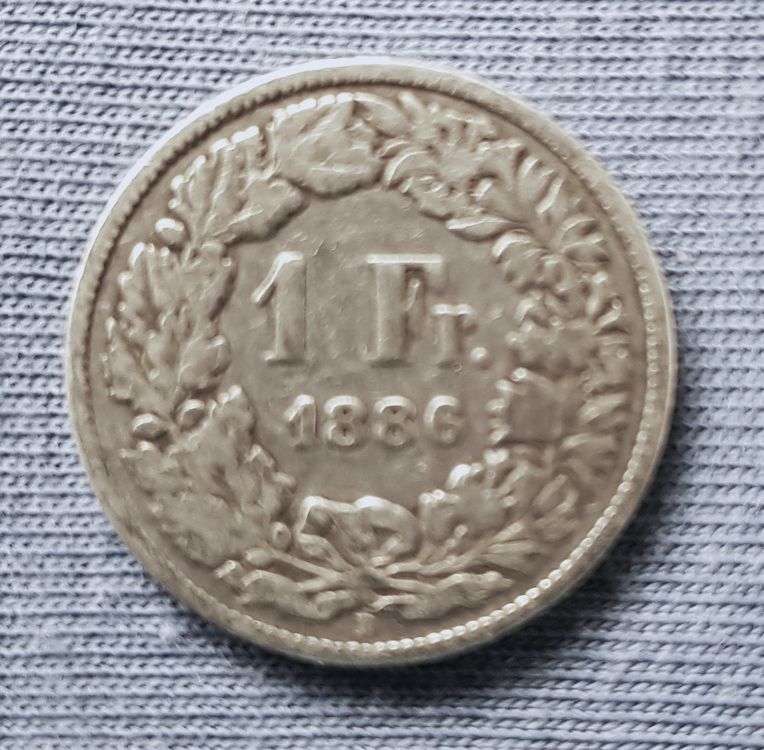 1 Franken 1886 uralte und seltene Silbermünze ab nur 1 Fr !! (Gebraucht) in Camignolo für CHF 3 ...