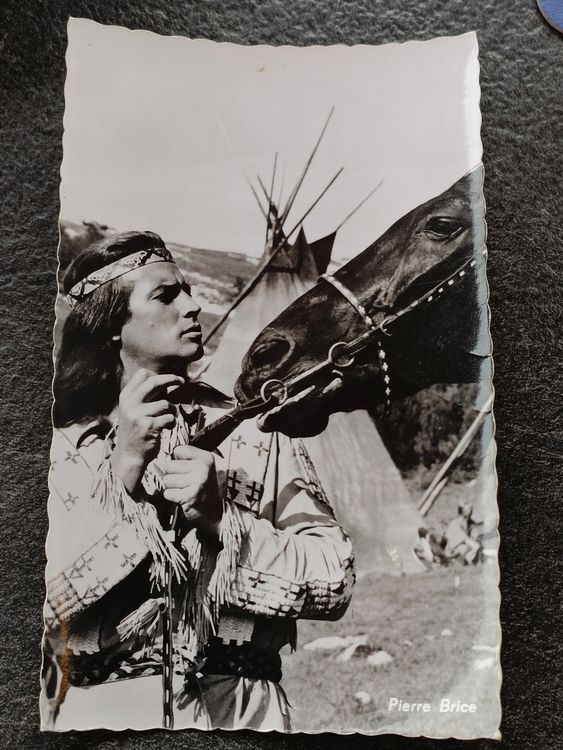 original Photo Autogramm Karten / Winnetou - Lex Barker 1960 (Gebraucht ...