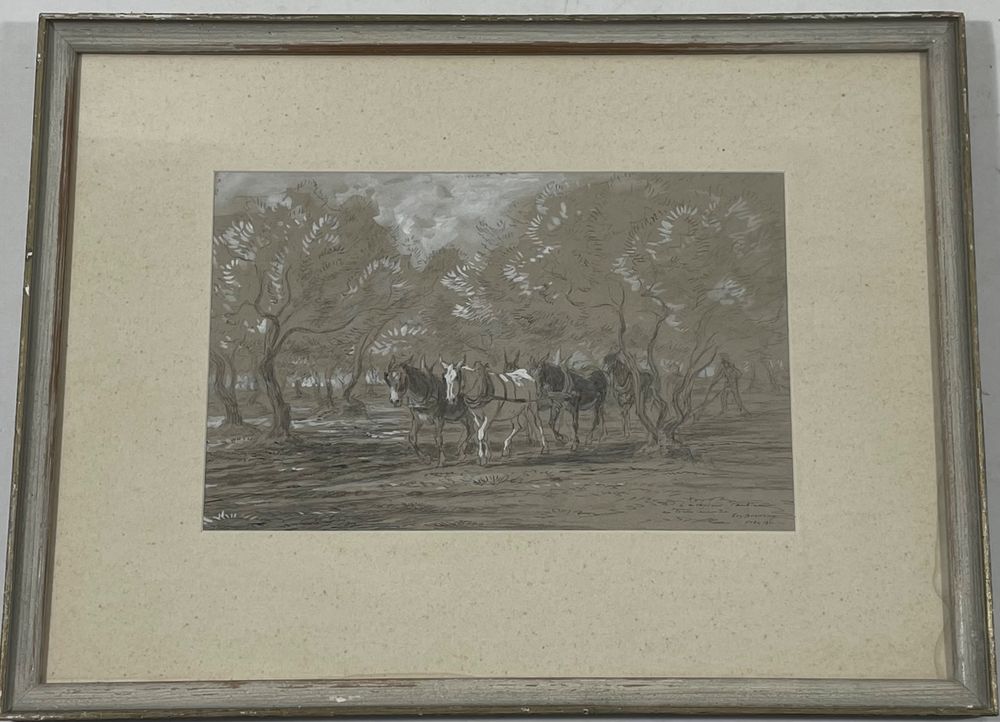 Eugene Burnand (1850-1921) Gouache (Gebraucht) in Root für CHF 485 – mit Lieferung auf Ricardo ...