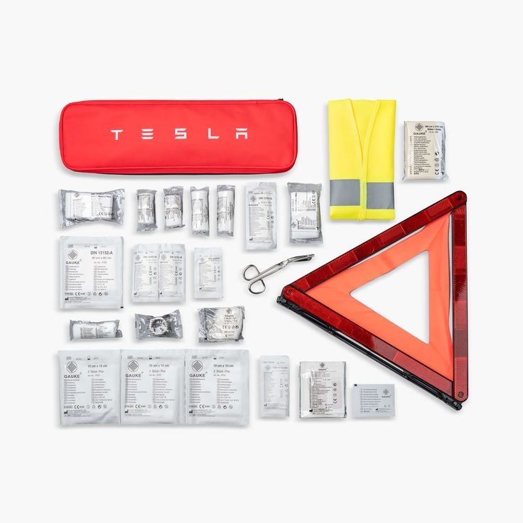 Notfall-Sicherheitskit / Roadside Safety Kit TESLA (Neu und ...