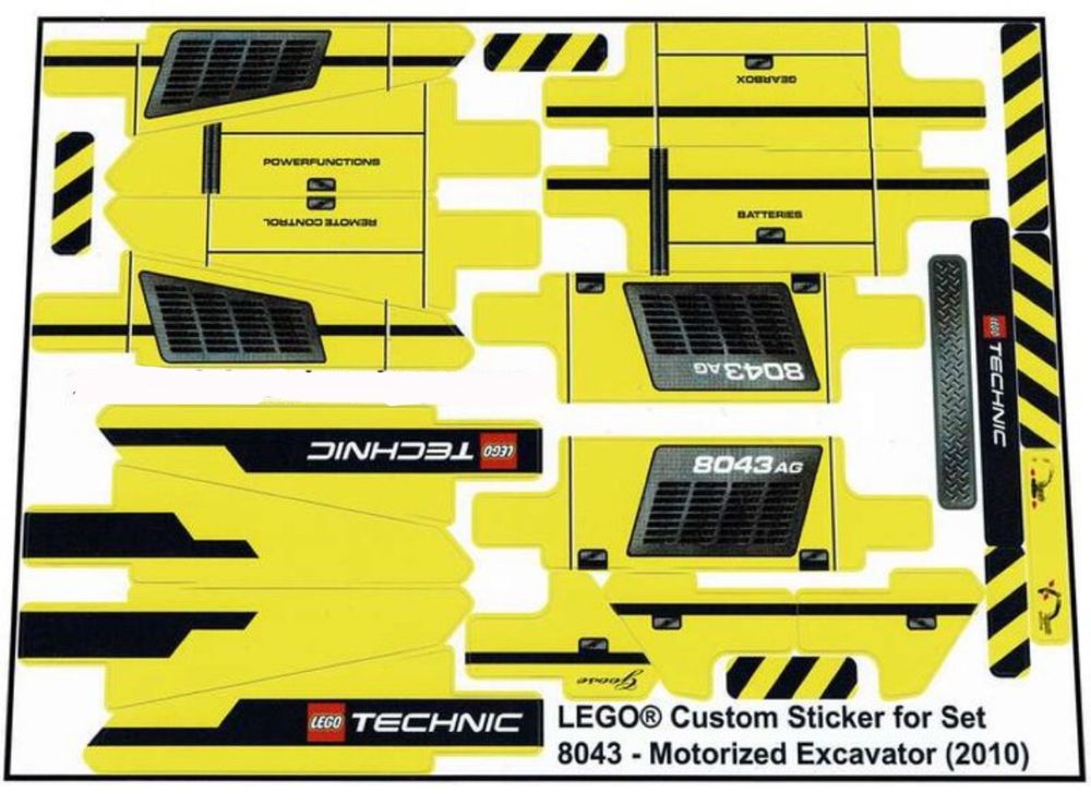 Lego Stickerset für Set 8043 | Kaufen auf Ricardo