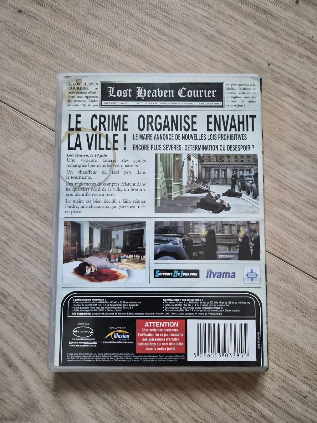 Mafia - Jeu PC-Rom - Version Originale (D'occasion) à La Joux FR pour ...