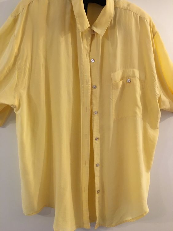 Damen Bluse,100% Seide, Gr. L, sehr schöne gelbe Farbe | Kaufen auf Ricardo