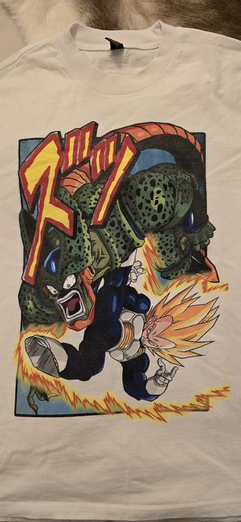 T-shirt Dragon Ball Z Cell vs Vegeta Taille M surdimensionné (D ...