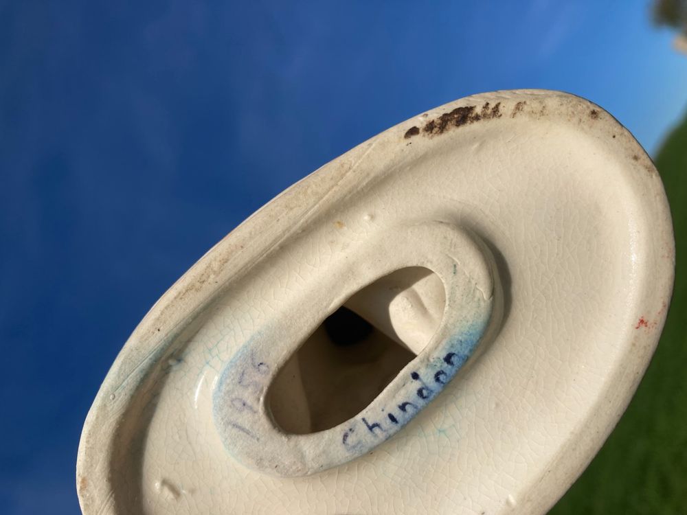 Porzellanfigur Reh mit Rehkitz Tierfigur sign. Chindon 1956 (Gebraucht) in Subingen für CHF 19 ...