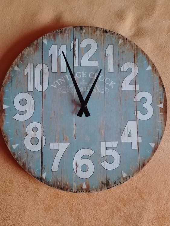 Horloge murale vintage style shabby chic (Gebraucht) in Gumefens für ...