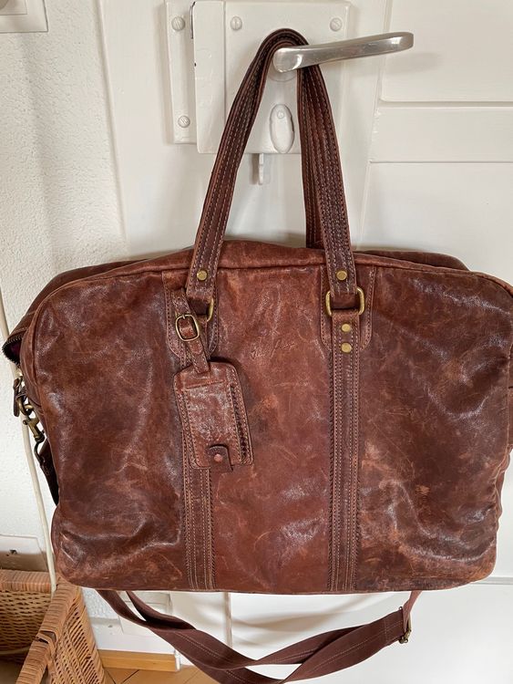 Tasche Weekender aus Leder von Fred Perry | Kaufen auf Ricardo