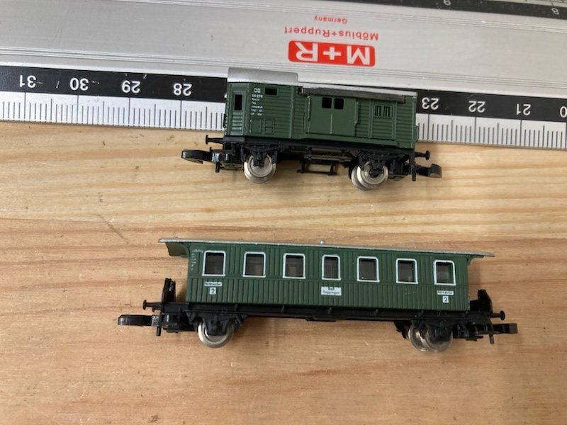 Märklin Spur Z 8609 Güterzug-Gepäckwagen 8700 Personenwagen (Gebraucht ...