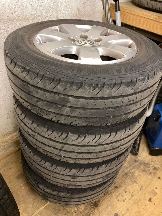 Originale Alufelgen zu VW T5 Multivan 16'' mit Sommerreifen (Gebraucht ...