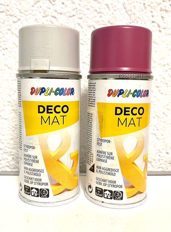 2 x 150ml Deco Acryl Mattlack Spraylacke Outdoor Indoor (Gebraucht) in ...