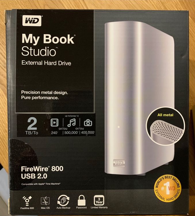 WD My Studio ext.. 2 TB Hdd (Gebraucht) in Castaneda für CHF 50 – mit Lieferung auf Ricardo kaufen