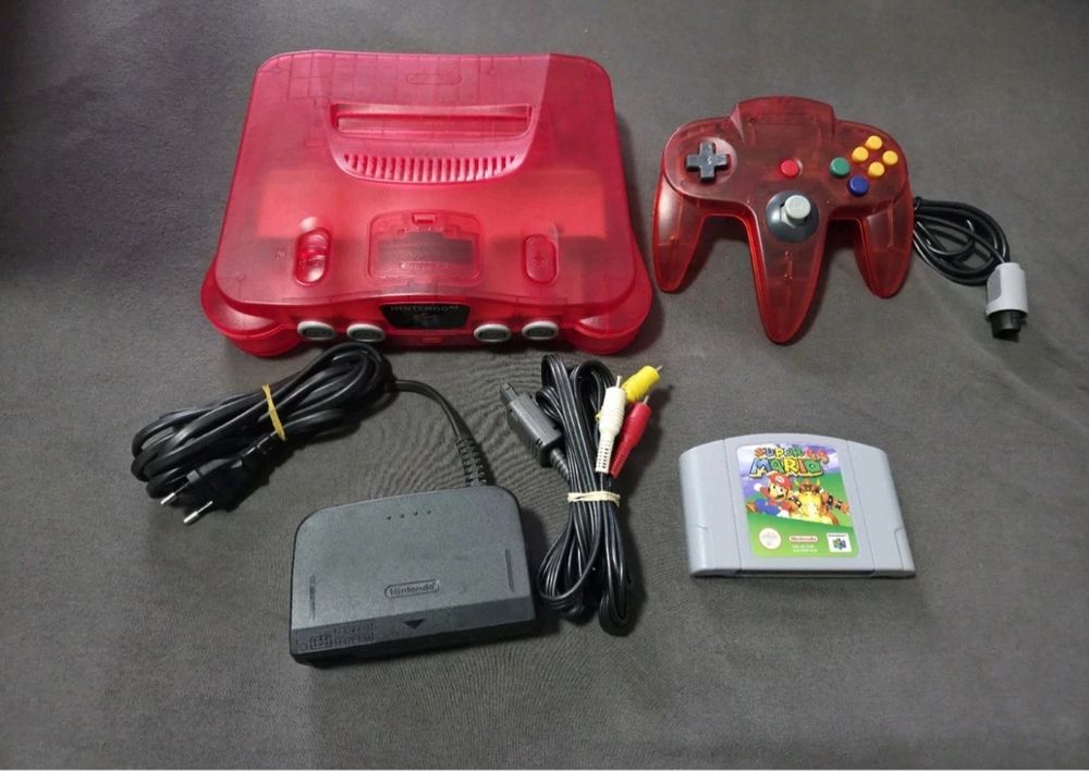 Nintendo N64 – Clear Watermelon Red + Super Mario 64 (Neu (gemäss ...