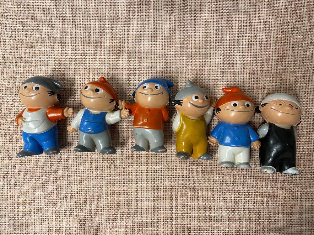 Mainzelmännchen 6 Figuren Original Goebel ZDF Set Komplett (Gebraucht ...