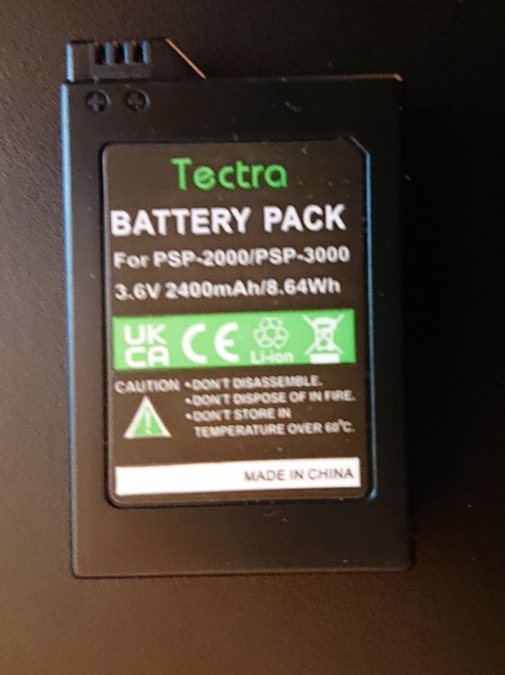 NEU - PSP 2004 3004 Ersatz Akku 3.6V 2400mAh Battery Pack (Neu und ...