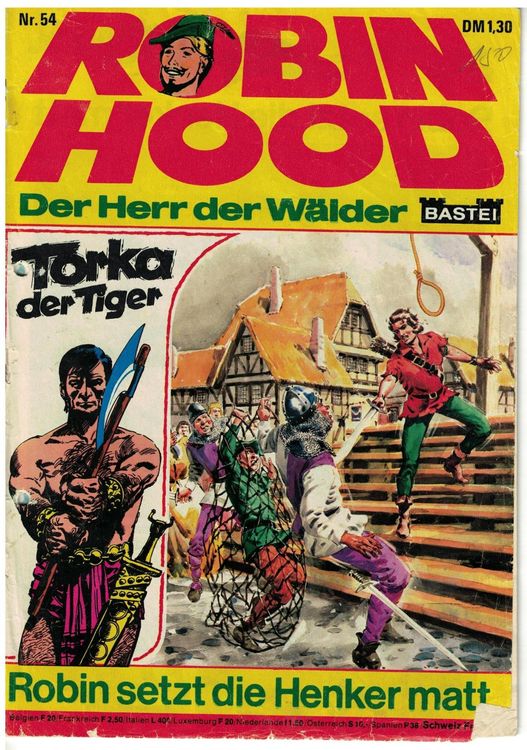 Robin Hood Comic Nr. 54 - Der Herr der Wälder, Bastei (Defekt) in ...