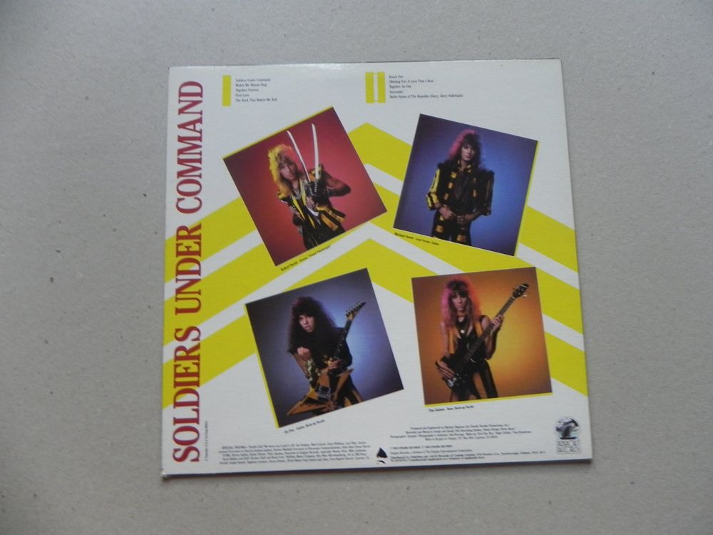 LP USA Glam Metal Band Stryper 1985 Soldiers under Command | Acheter ...