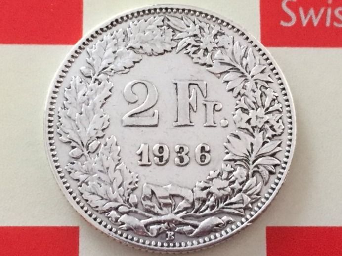 2 Franken 1936 ss-vz, selten nur 0,25 Mio! | Kaufen auf Ricardo