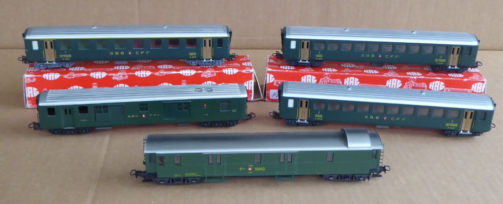 4 EW1 von Hag, 1 Gepäckwagen Märklin | Kaufen auf Ricardo