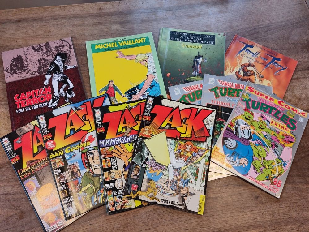 11 verschiedene Comics Zack, Turtles, Troy,... (Gebraucht) in Uerzlikon ...