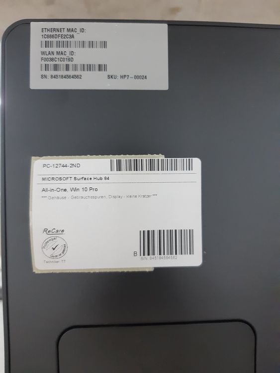 Microsoft Surface Hub 1596 84" Interaktives Whiteboard 4k (Gebraucht ...