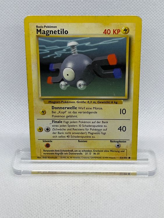 Pokemon Karte Magnetilo 53/102 Basis Set Deutsch | Kaufen auf Ricardo