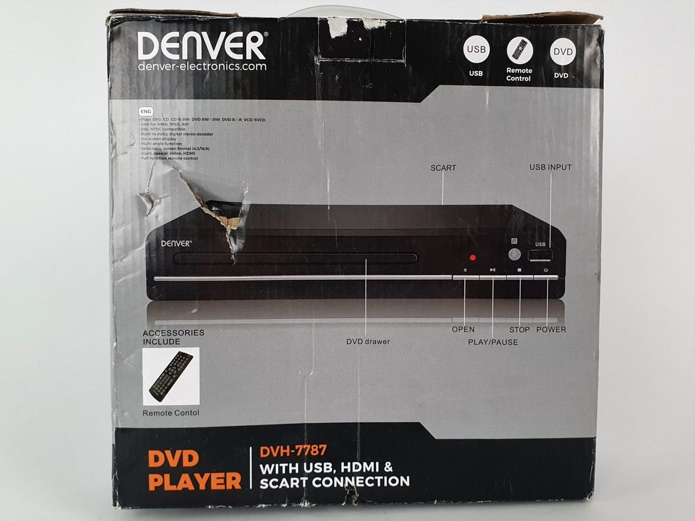 DENVER DVD- und Bluray-Player DVH-7787 (Neu und originalverpackt) in ...