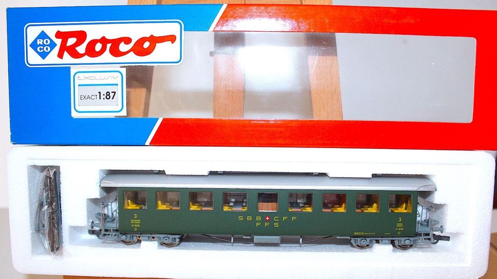 Roco 45029 DC Seetalbahnwagen 3.Kl. SBB (Neu und originalverpackt) in ...