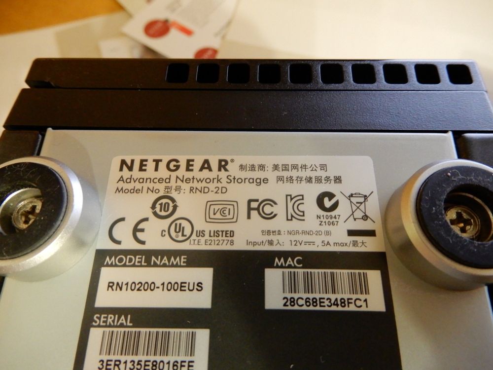 Netgear ReadyNas 2 Bay Network Attached Storage RN102 6Terra (Gebraucht ...