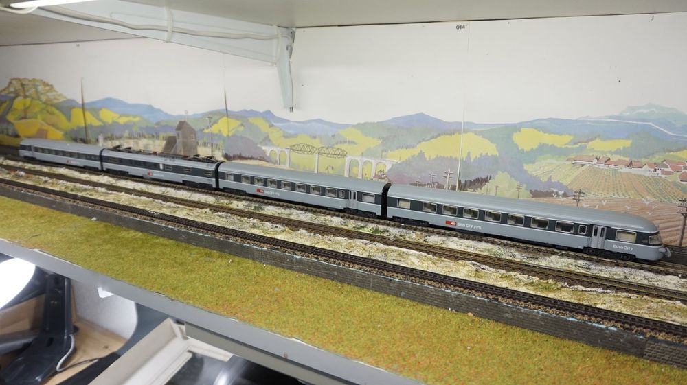 SBB (TEE) Eurocity " GRAUE MAUS " - HO/DC (Neu (gemäss Beschreibung ...