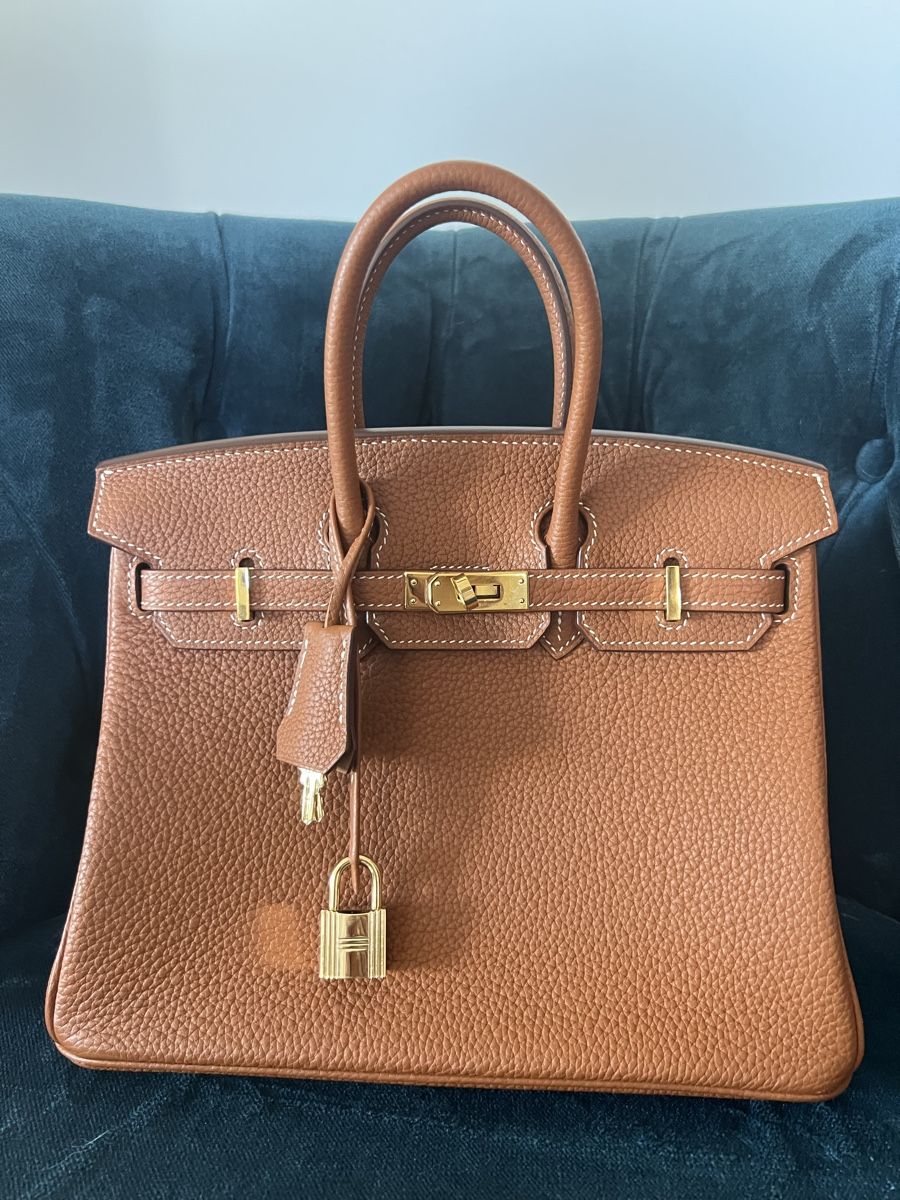 Almost Birkin bag 25 in leather Togo, color Gold (Usato) a Lugano per ...