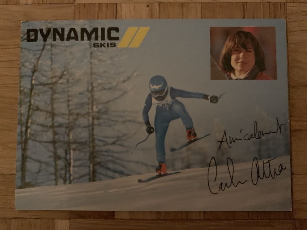 Autogrammkarte Caroline Attia Ski 80er Jahre | Kaufen auf Ricardo