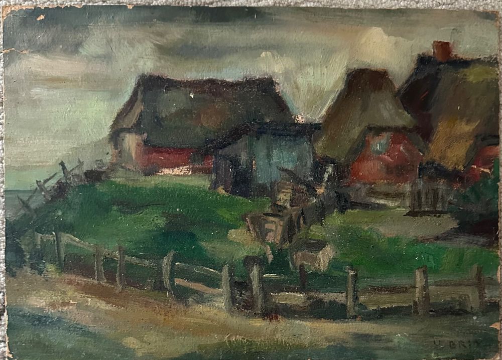 Bauer Haus Szene Gemälde Unl.Sig (Gebraucht) in Root für CHF 5 – mit Lieferung auf Ricardo kaufen