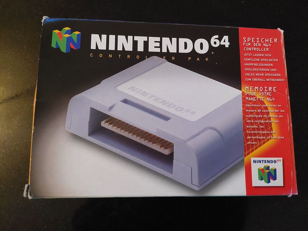 NINTENDO CONTROLLER PAK - MEMORY CARD - NINTENDO 64 (Gebraucht) in ...