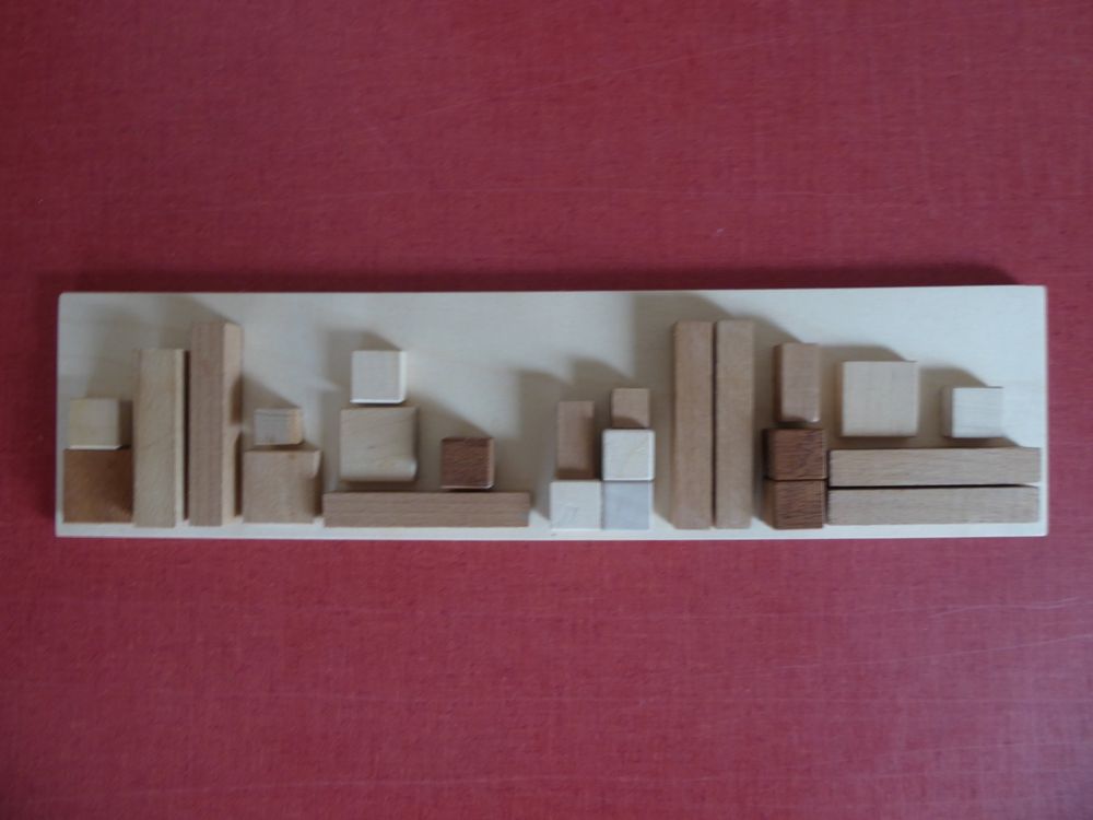 Holz Bild New York, 40 x10 x 3cm, Naunheim Design, Unikat (Neu (gemäss ...