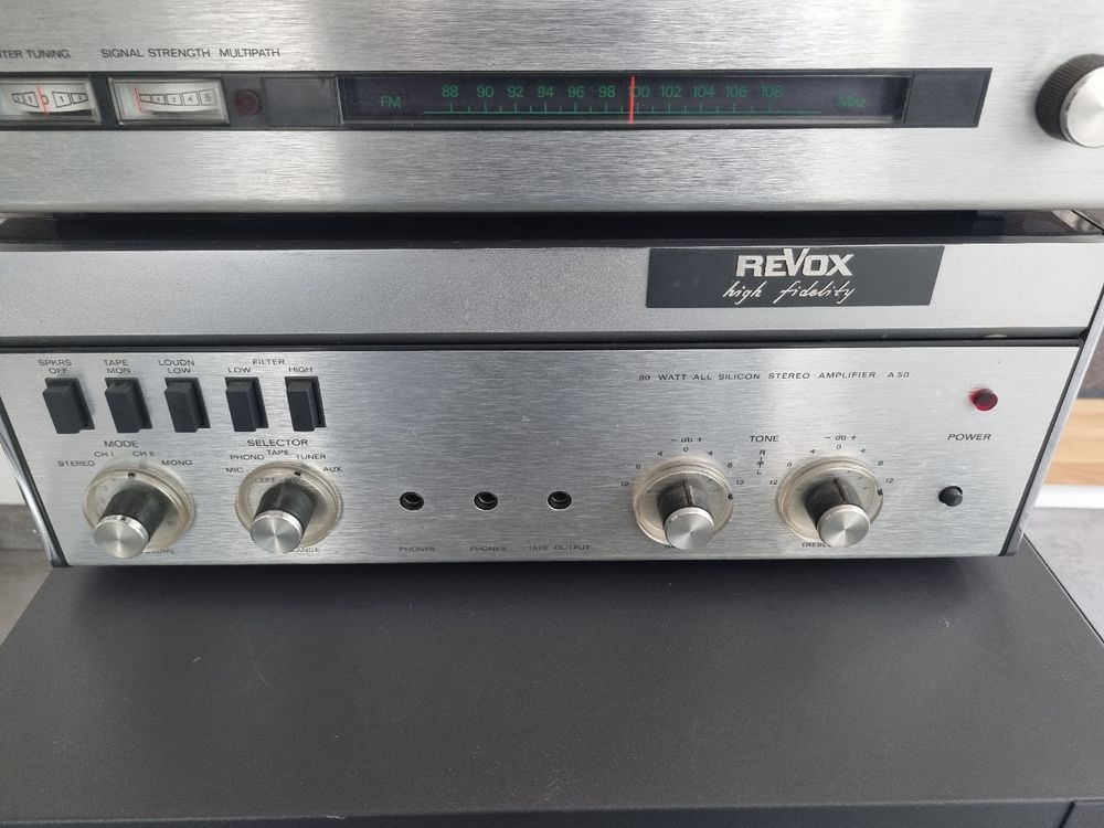Revox A50 Verstärker und Revox A76 Tuner (Gebraucht) in Sargans für CHF 145 – nur Abholung auf ...