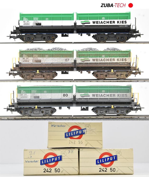 Liliput 3x Kieswagen Weiacher SBB H0 GS | Kaufen auf Ricardo
