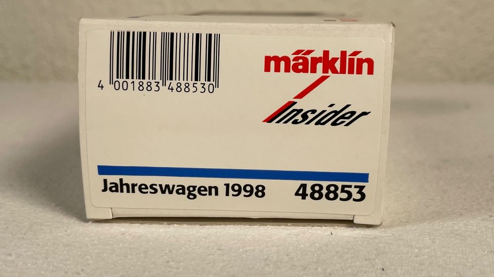 Märklin 48853 - Märklin Insider Jahreswagen 1998 - NEU (Neu (gemäss ...