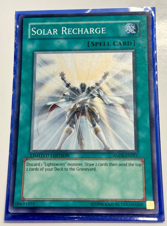 Yu-Gi-Oh! / Solar Recharge / Super Rare / ANPR-ENSE1 (Neu und originalverpackt) in Lauerz für ...