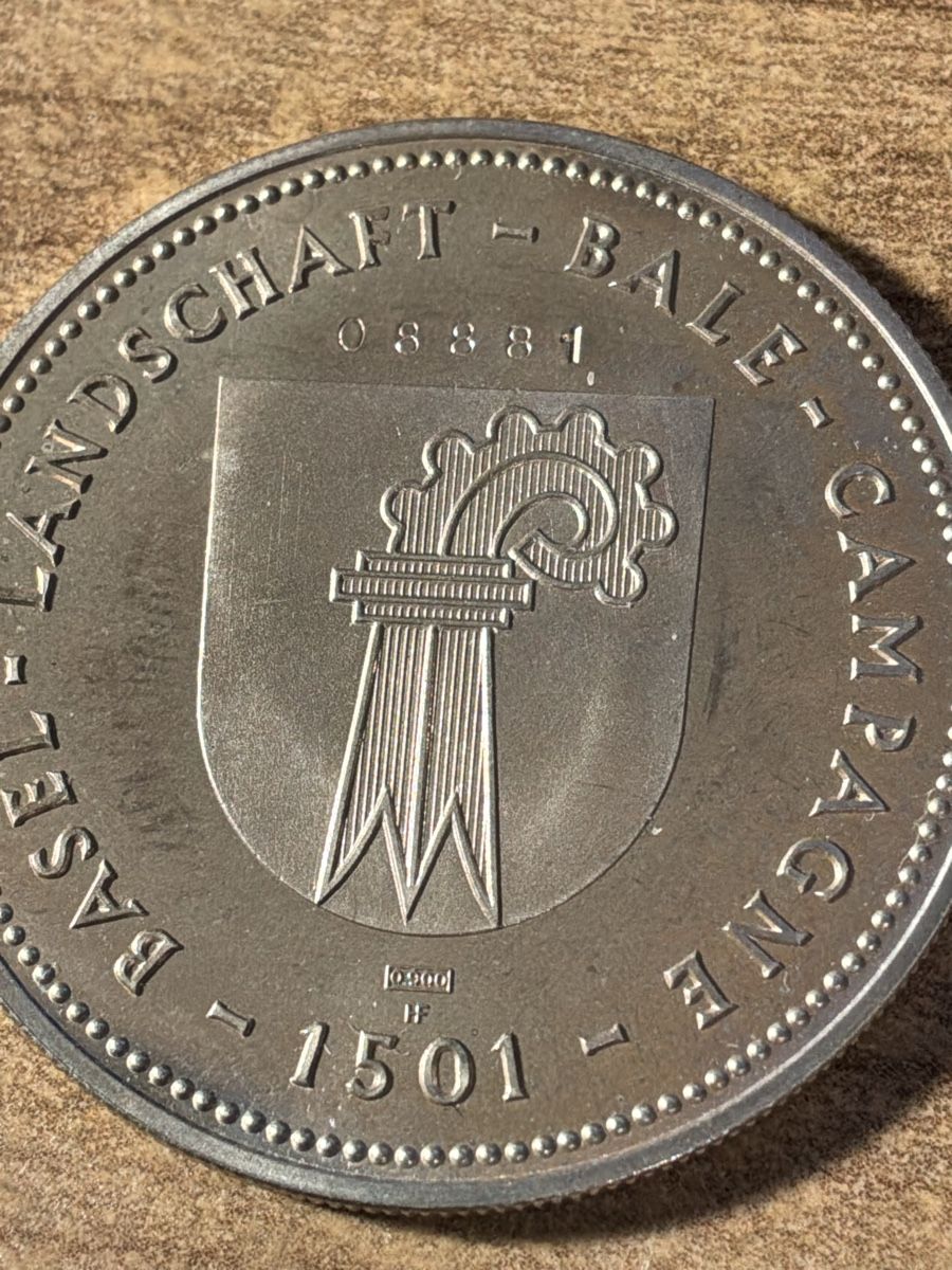 Medaille CARL SPITTELER -BASEL LANDSCHAFT Silber (Neu (gemäss ...