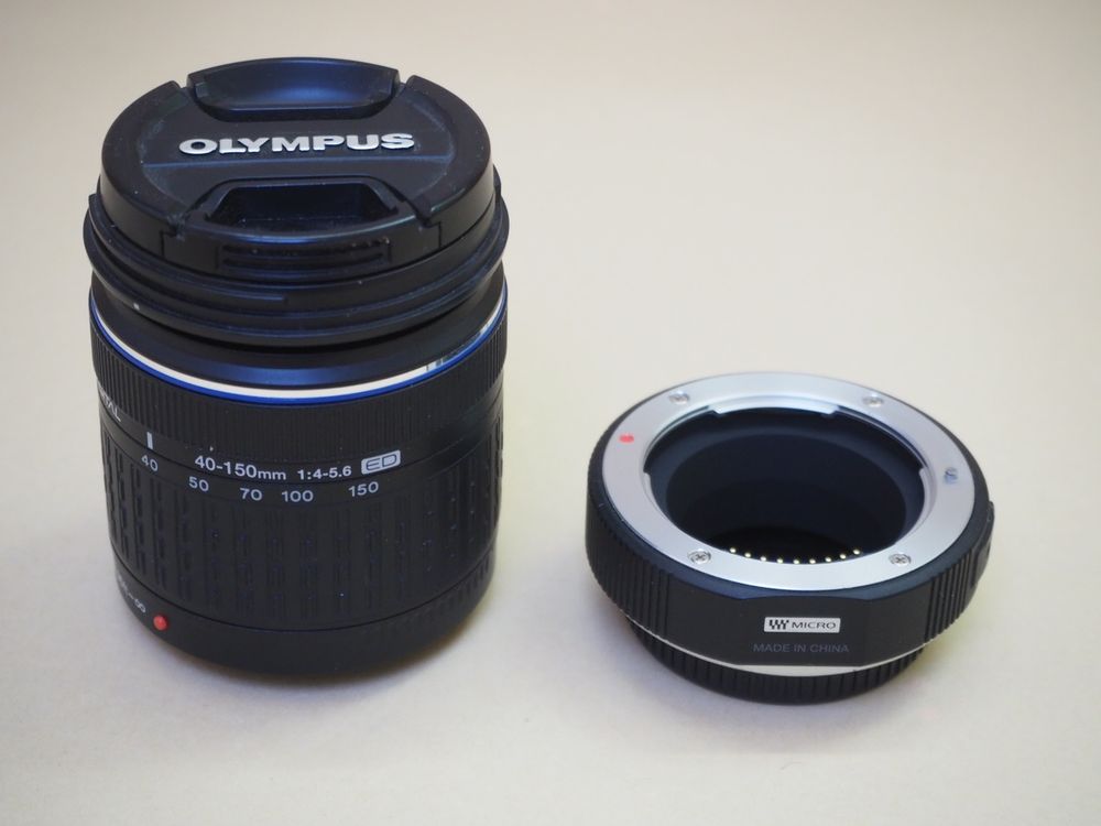 Olympus Digital ED 40-150 mm + Four Thirds Adapter MMF-2 (Gebraucht) in ...