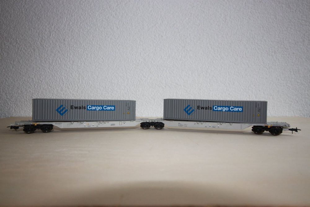 Roco CC 2 wago containers AAE (BLS + CFF) Ewals - La Poste (Gebraucht ...