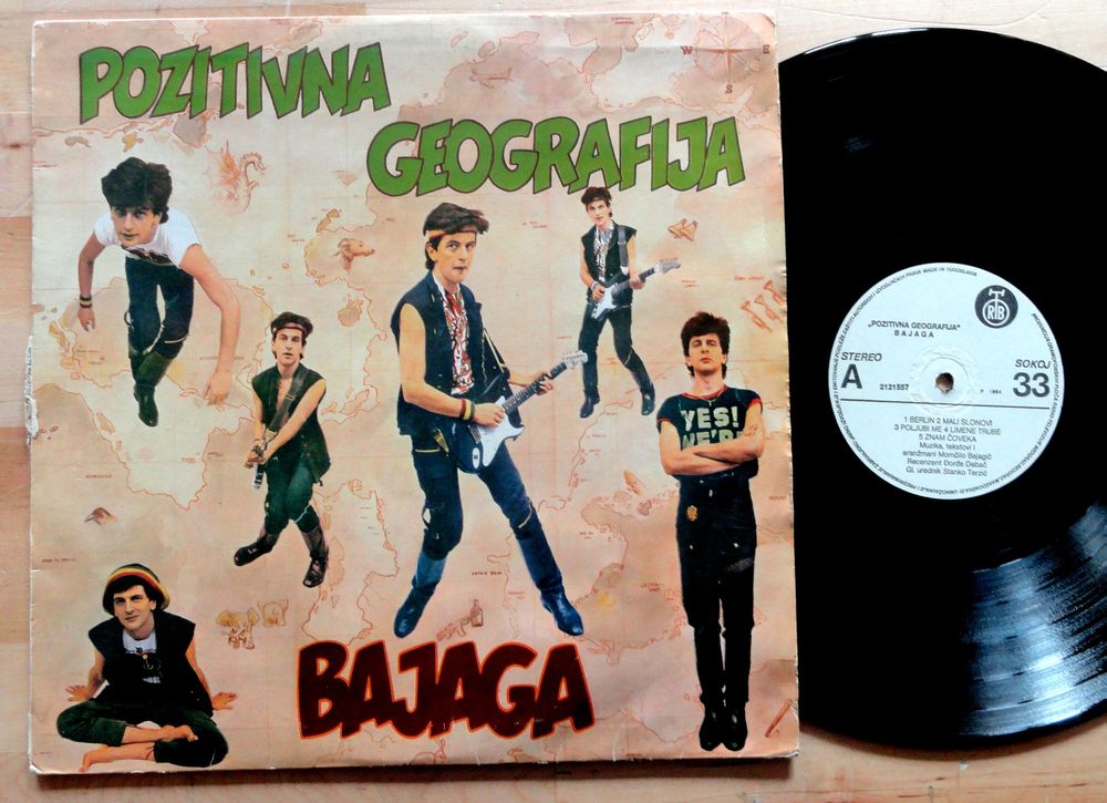 LP BAJAGA pozitivna geografija RTB 1984 YUGO PUNK ROCK (Gebraucht) in ...