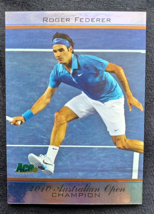 ROGER FEDERER Australian Open Champion Ace Tennis Card (Neu (gemäss ...