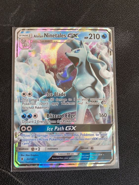 Pokémon Alolan Ninetales GX Ultra Rare 22/145 2017 (Neu (gemäss Beschreibung)) in Schlieren für ...