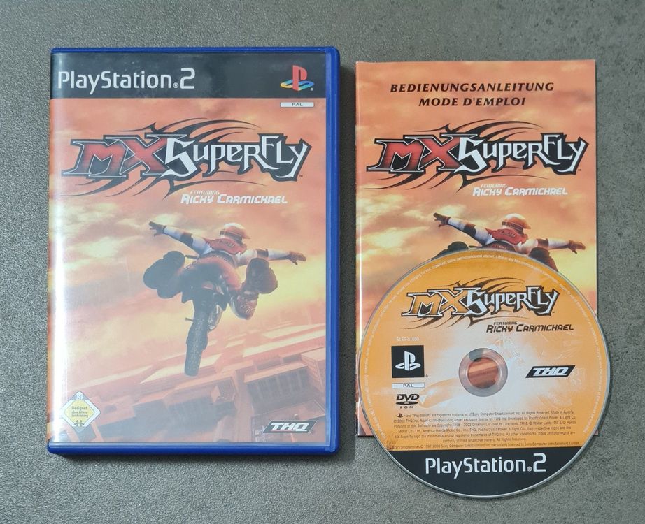 PS2 MX SuperFly - Ricky Carmichael - TOP Zustand & Komplett (Gebraucht ...