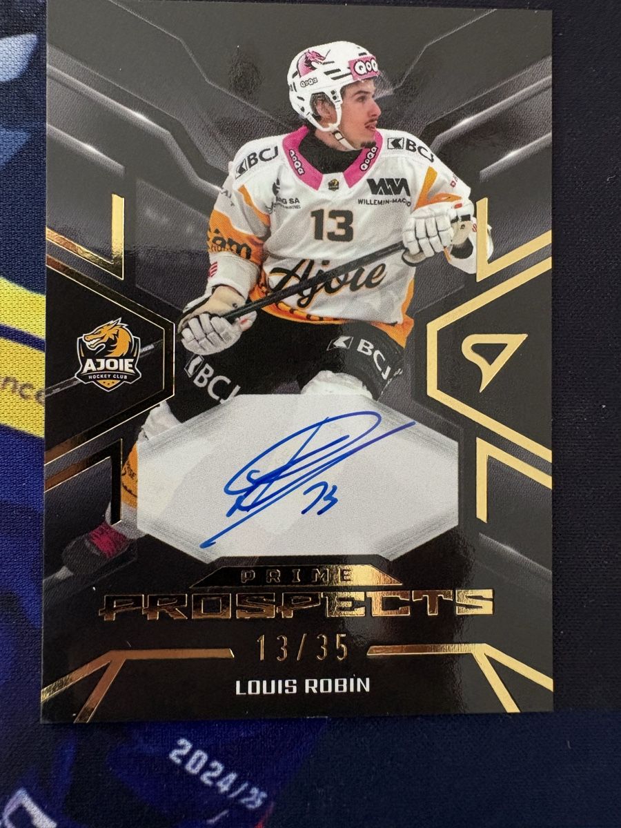 Louis Robin Autogramm Karte HC Ajoie Prime /35 Saiso (Neu (gemäss Beschreibung)) in ...