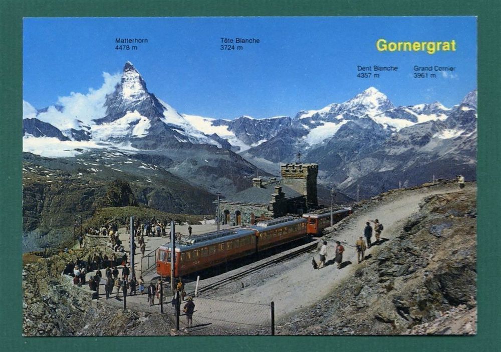 Gornergrat ob Zermatt, Bahnstation mit Matterhorn (Gebraucht) in Sargans für CHF 1 – mit ...